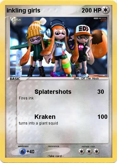 Pokémon inkling girls 1 1 - Splatershots - My Pokemon Card