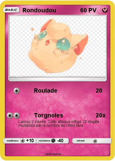 Pokémon Rondoudou 111 111 - Roulade - Ma carte Pokémon