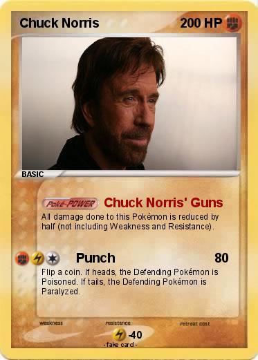 Pokémon Chuck Norris 3732 3732 - Chuck Norris' Guns - My Pokemon Card