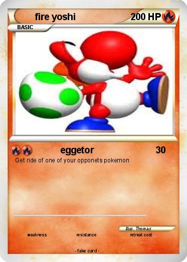 Pokémon fire yoshi 18 18 - eggetor - My Pokemon Card