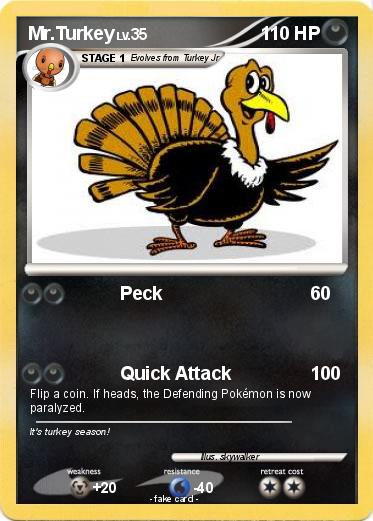 Pokémon Mr Turkey 1 1 - Peck - My Pokemon Card