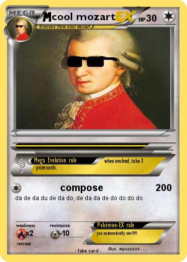 Pokémon cool mozart - compose - My Pokemon Card
