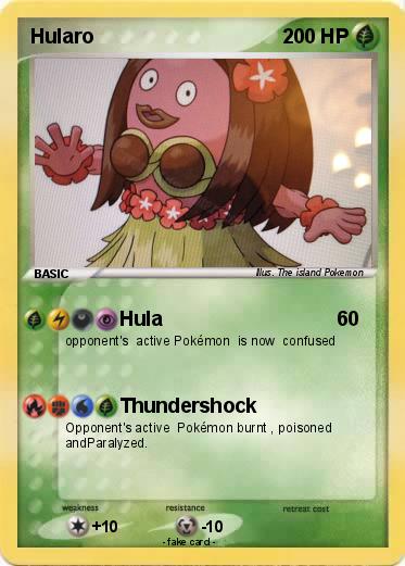 Pokémon Hularo 1 1 - Hula - My Pokemon Card