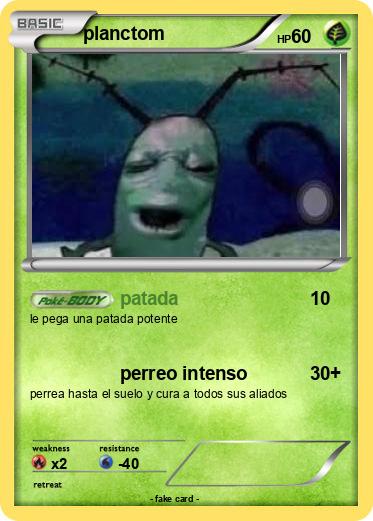 Pokémon planctom - patada - Mi carta pokémon