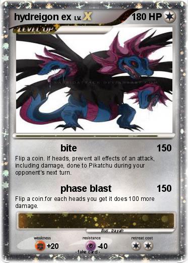 Pokémon hydreigon ex 11 11 - bite - My Pokemon Card