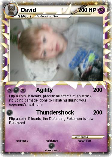 Pokémon David 1695 1695 - Agility - My Pokemon Card