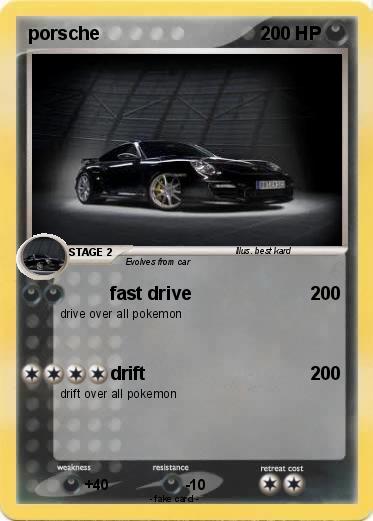 Pokémon porsche 75 75 - fast drive - My Pokemon Card