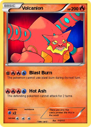Pokémon Volcanion 80 80 - Blast Burn - My Pokemon Card