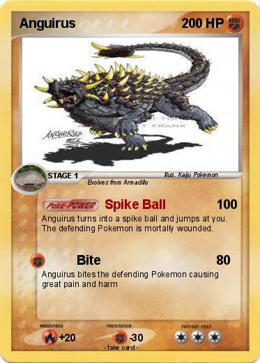 Pokémon Anguirus 56 56 - Spike Ball - My Pokemon Card