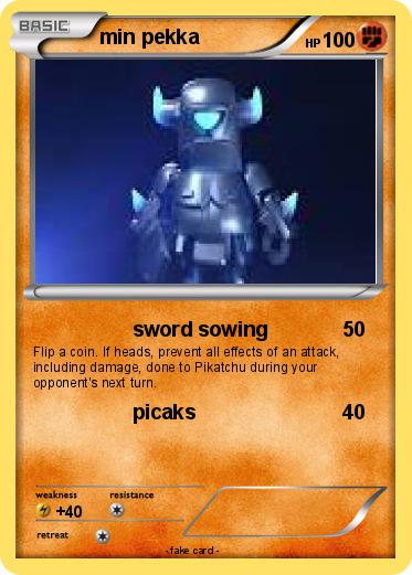 Pokémon min pekka - sword sowing - My Pokemon Card
