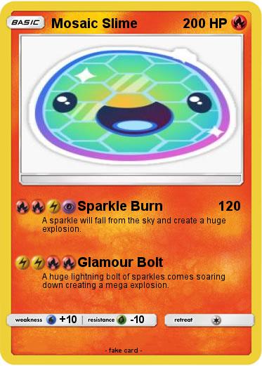 Pokémon Mosaic Slime 1 1 - Sparkle Burn - My Pokemon Card