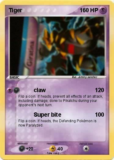 Pokémon Tiger 785 785 - claw - My Pokemon Card