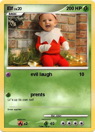 Pokémon Elf 136 136 - evil laugh - My Pokemon Card