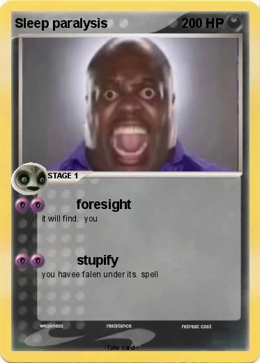 Pokémon Sleep paralysis - foresight - My Pokemon Card