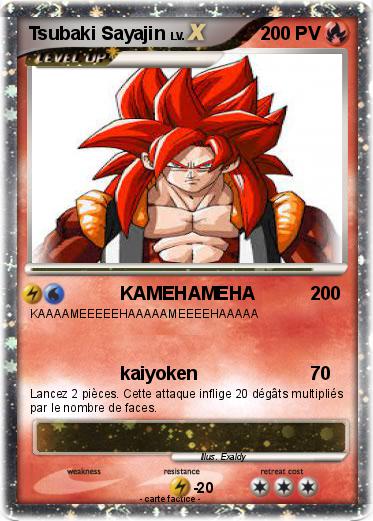 Pokémon Tsubaki Sayajin - KAMEHAMEHA - Ma carte Pokémon