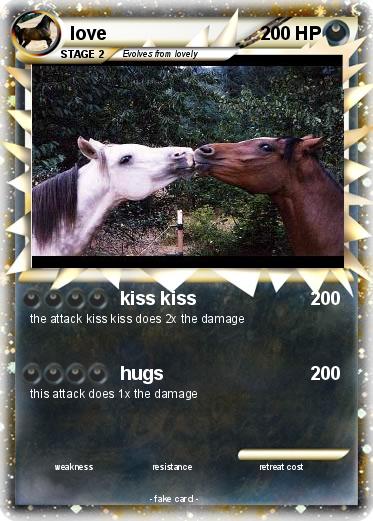 Pokémon love 300 300 - kiss kiss - My Pokemon Card