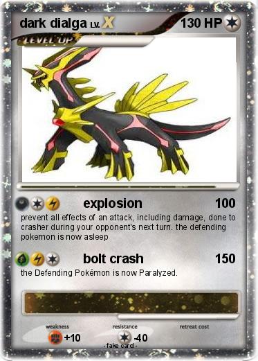 Pokémon dark dialga 232 232 - explosion - My Pokemon Card