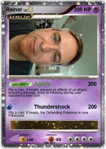 Pokémon Rainer 30 30 - Agility - My Pokemon Card