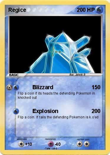 Pokémon Regice 453 453 - Blizzard - My Pokemon Card