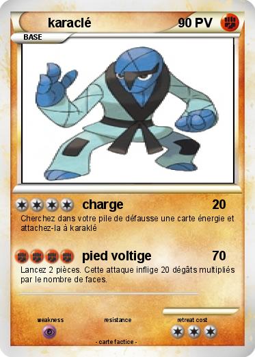 Pokémon karacle - charge - Ma carte Pokémon