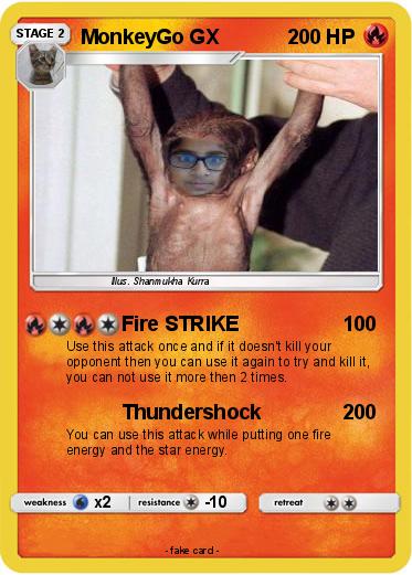 Pokémon MonkeyGo GX - Fire STRIKE - My Pokemon Card