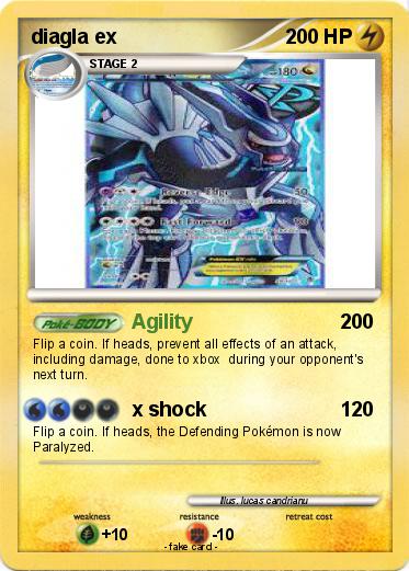 Pokémon diagla ex 4 4 - Agility - My Pokemon Card