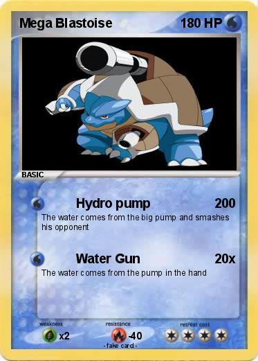 Pokémon Mega Blastoise 217 217 - Hydro pump - My Pokemon Card