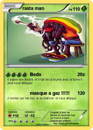 Pokémon rasta man 16 16 - Bedo - Ma carte Pokémon