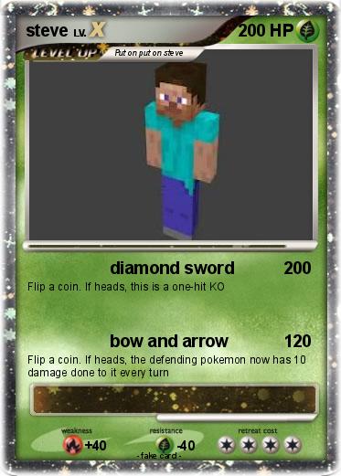 Pokémon steve 986 986 - diamond sword - My Pokemon Card