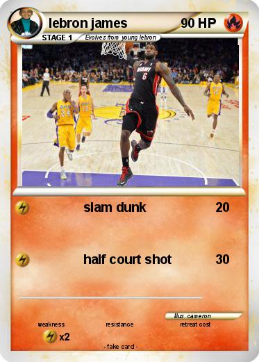 Pokémon lebron james 216 216 - slam dunk - My Pokemon Card