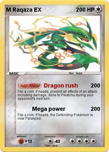 Pokémon M Raqaza EX - Dragon rush - My Pokemon Card