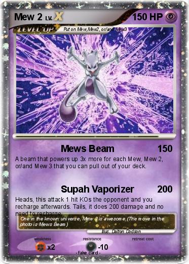 Pokémon Mew 2 36 36 - Mews Beam - My Pokemon Card