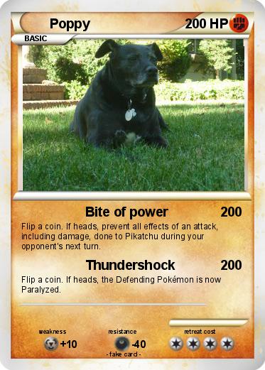 Pokémon Poppy 79 79 - Bite of power - My Pokemon Card