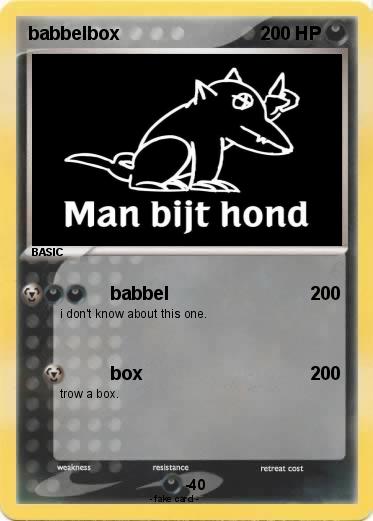 Pokémon babbelbox - babbel - My Pokemon Card