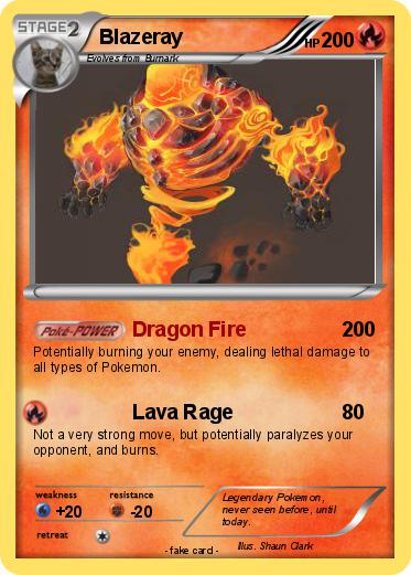 Pokémon Blazeray - Dragon Fire - My Pokemon Card