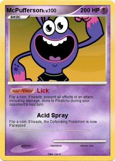 Pokémon McPufferson 2 2 - Lick - My Pokemon Card