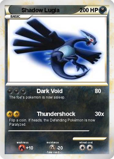Pokémon Shadow Lugia 809 809 - Dark Void - My Pokemon Card