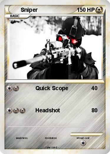 Pokémon Sniper 475 475 - Quick Scope - My Pokemon Card
