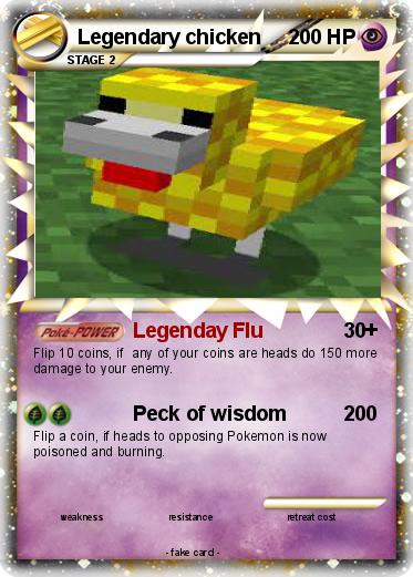 Pokémon Legendary chicken - Legenday Flu - My Pokemon Card