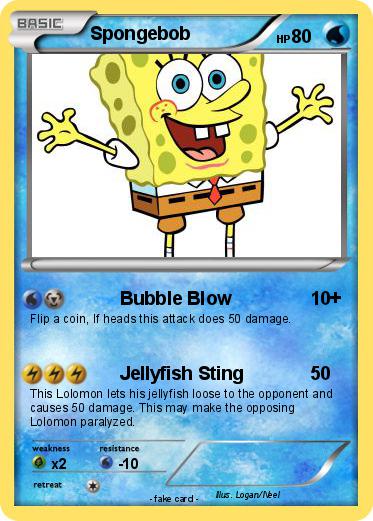 Pokémon Spongebob 2754 2754 - Bubble Blow - My Pokemon Card