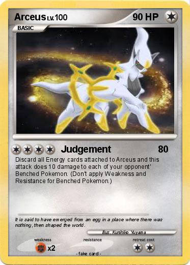 Pokémon Arceus 9576 9576 - Judgement - My Pokemon Card