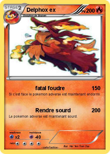 Pokémon Delphox ex 23 23 - fatal foudre - Ma carte Pokémon
