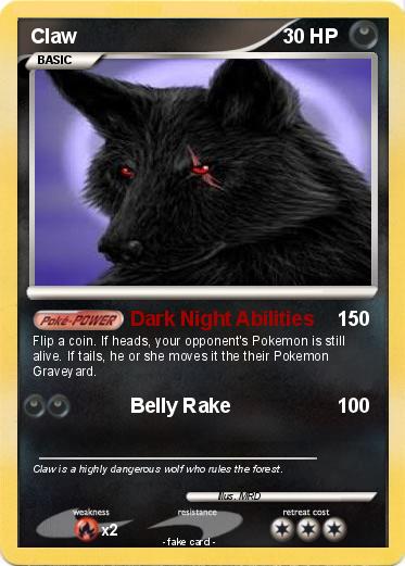 Pokémon Claw 49 49 - Dark Night Abilities - My Pokemon Card