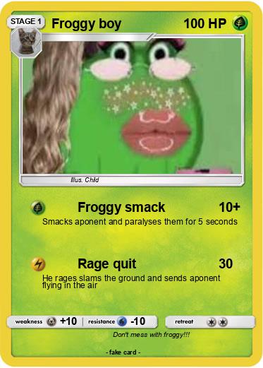 Pokémon Froggy boy - Froggy smack - My Pokemon Card