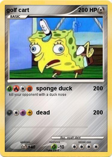 Pokémon golf cart 1 1 - sponge duck - My Pokemon Card
