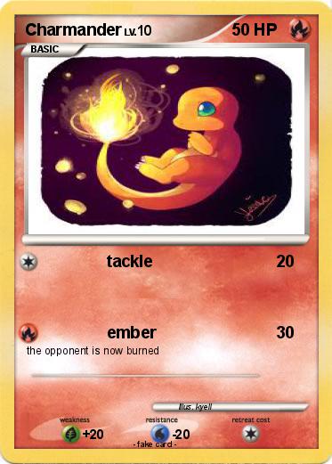 Pokémon Charmander 1089 1089 - tackle - My Pokemon Card