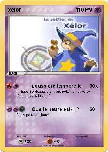 Pokémon xelor 15 15 - poussiere temporelle - Ma carte Pokémon