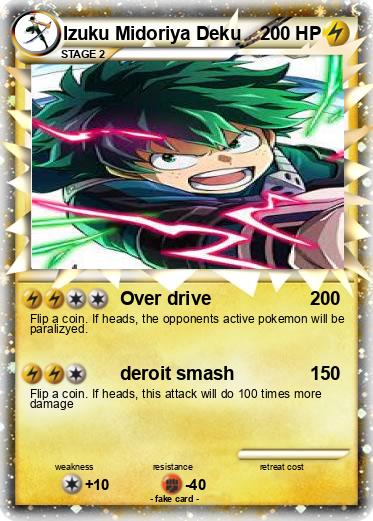 Pokémon Izuku Midoriya Deku 1 1 - Over drive - My Pokemon Card