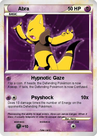 Pokémon Abra 63 63 - Hypnotic Gaze - My Pokemon Card