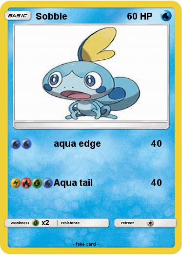 Pokémon Sobble 23 23 - aqua edge - My Pokemon Card